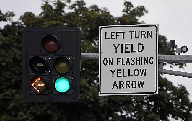 Flashing Yellow Arrow Traffic Light Flashing Yellow Arrow Traffic Light