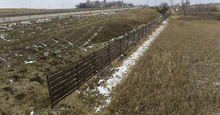 Slowing Blowing Snow: I-94 Snow Fence Project Aims to Improve Winter ...